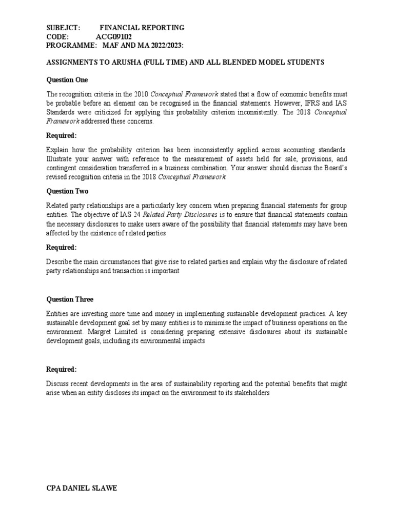 Questions For Assignments | PDF