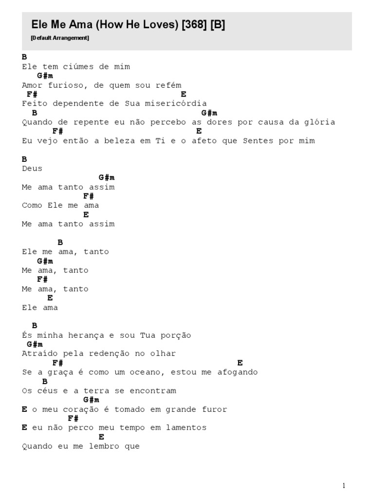 Deus Me Ama Tanto Assim: Uma Análise Musical de um Hino Sobre o Amor de ...