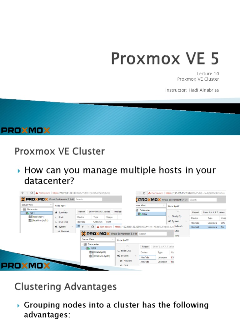 Proxmox | PDF | File System | Computer Cluster