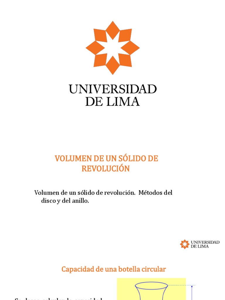 8 - Volumen de Solidos de Revolucion | PDF | Línea (geometría) | Conceptos matemáticos