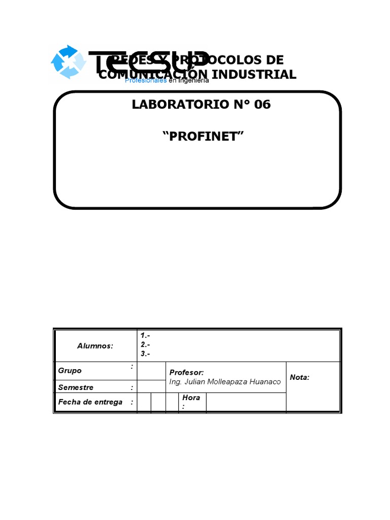 Lab 06 - PFnet vs1 | PDF | Controlador lógico programable | Software