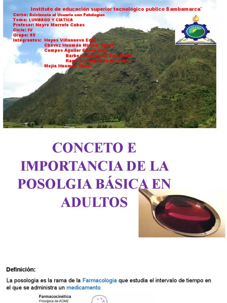 Importancia de la Posología en Adultos | PDF