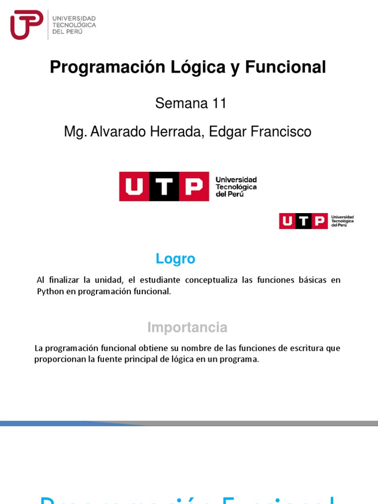 S11.s1-Programacion Logical y Funcional | PDF | Programacion Funcional | Python (lenguaje de ...