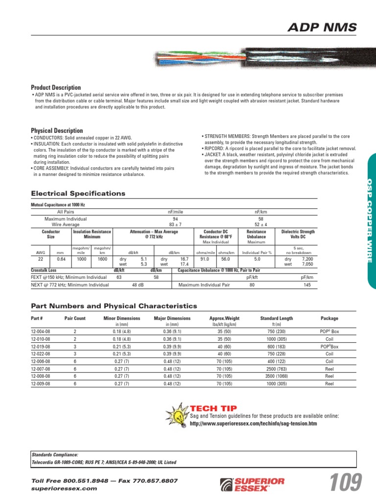 Adp Nms | PDF | Electrical Conductor | Insulator (Electricity)