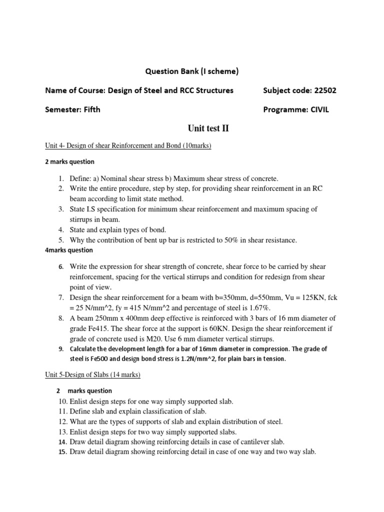 DSR-2 271020 | PDF | Beam (Structure) | Shear Stress