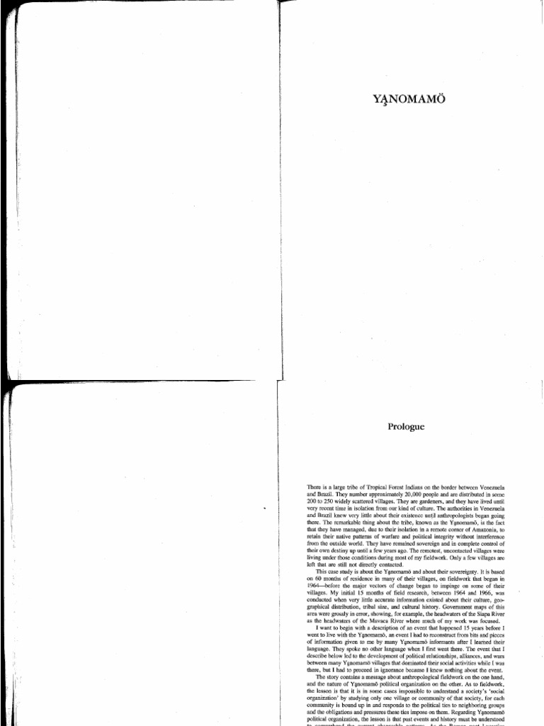 Chagnon Yanomamo 5th Edition | PDF