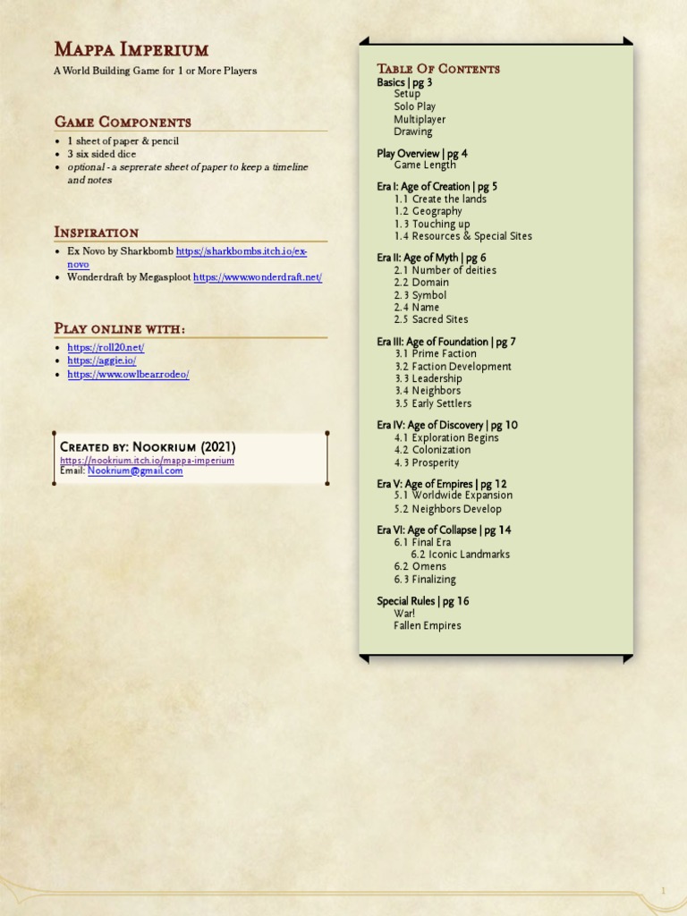 Mappa Imperium | PDF | Dwarf (Dungeons & Dragons)