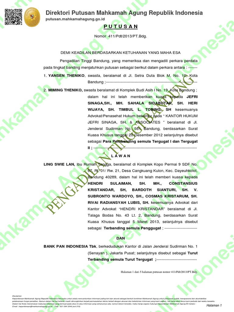 Putusan 411 PDT 2013 PT - BDG 20221220204932 | PDF