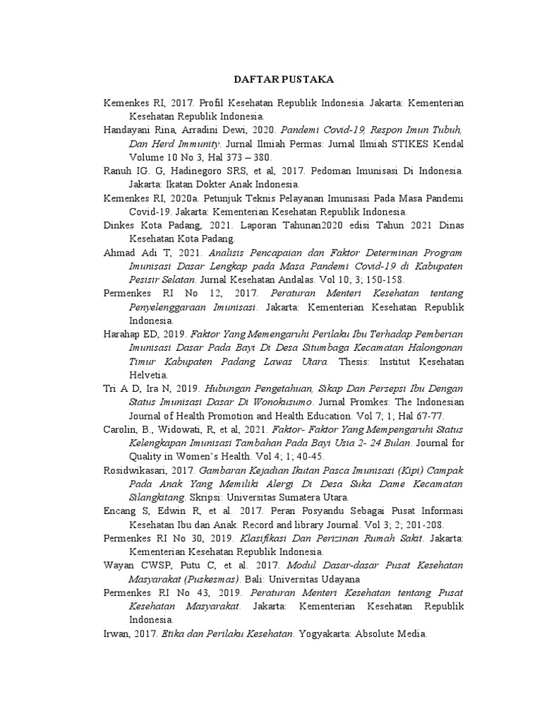 Daftar Pustaka | PDF