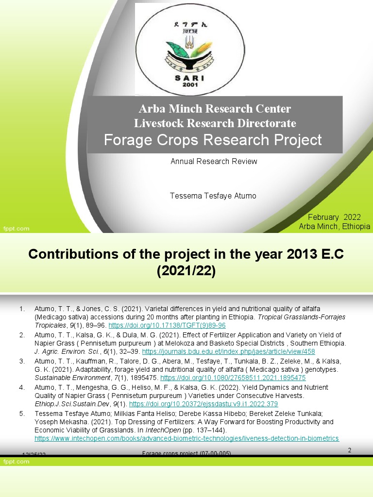 Forage crops response to repeated cuttings | PDF | Alfalfa | Agriculture