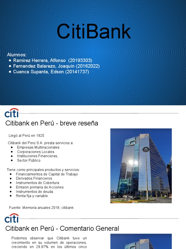 CitiBank Grupo | PDF | Bancos | Citibank