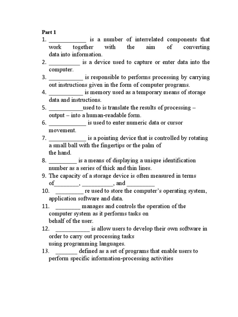 Is A Number of Interrelated Components That Work Together With The Aim ...