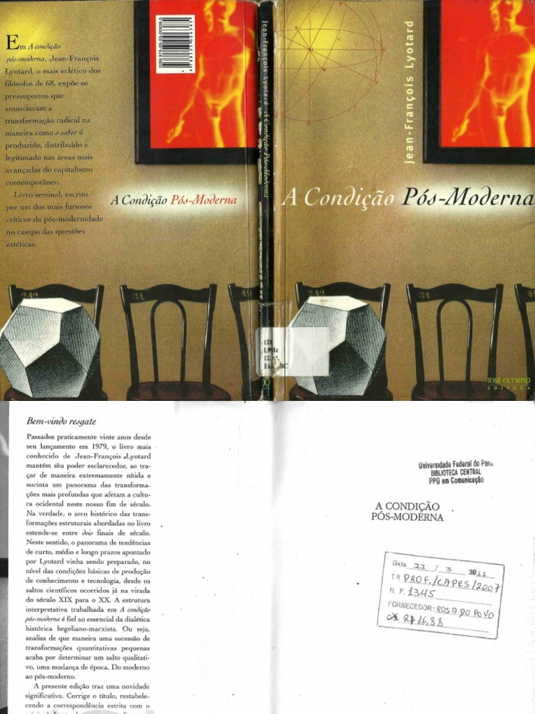 Jean-François Lyotard-A Condição Pós-Moderna-José Olympio (2009) | PDF