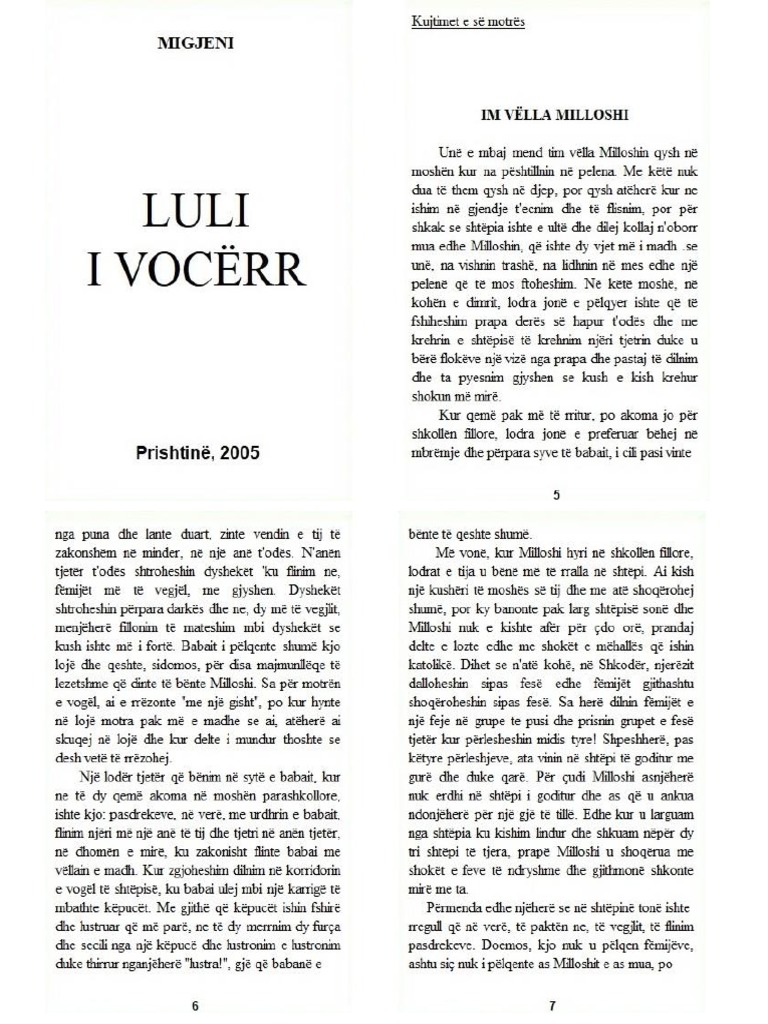 Migjeni-Luli I Vocerr | PDF