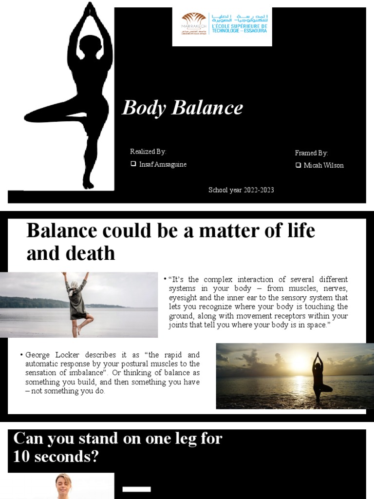 Importance of Standing Balance Tests | PDF | Balance (Ability) | Human ...
