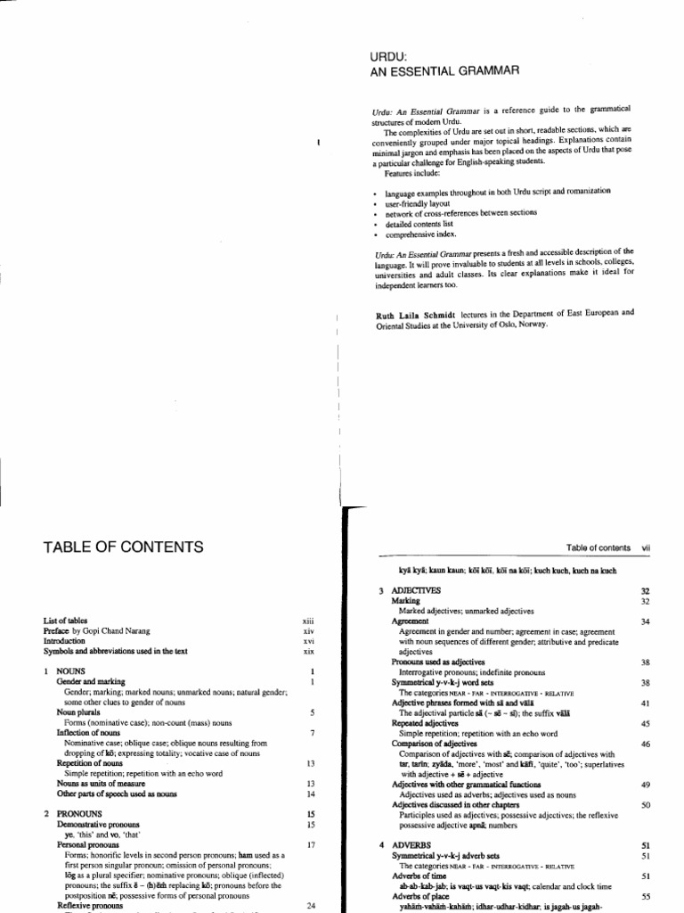 Urdu : An Essential Grammar | PDF