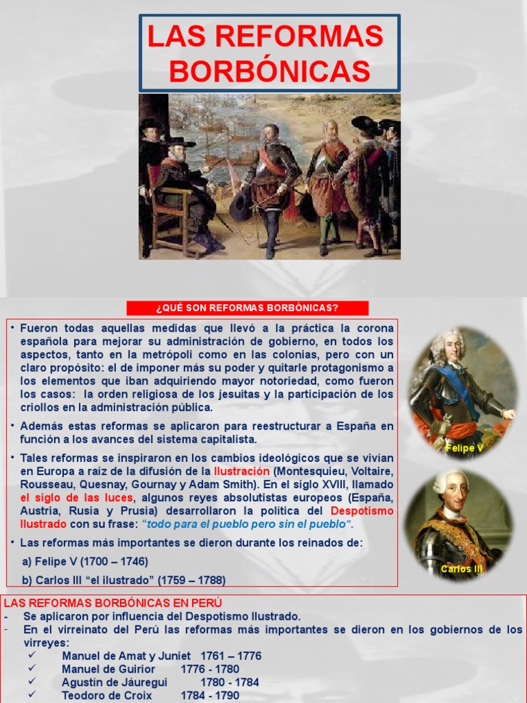 Reformas Borbonicas | PDF | Imperio español | España