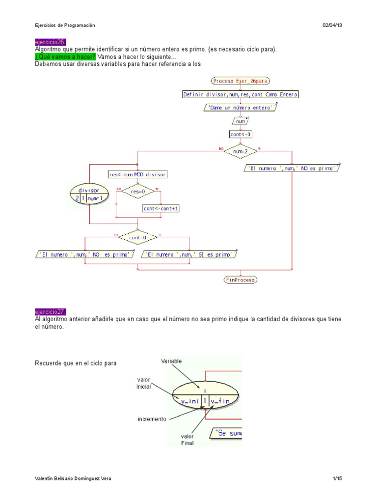 Algoritmos Con Diagramas de Flujo Parte 2 Ver2 | PDF | Algoritmos | Secuencia