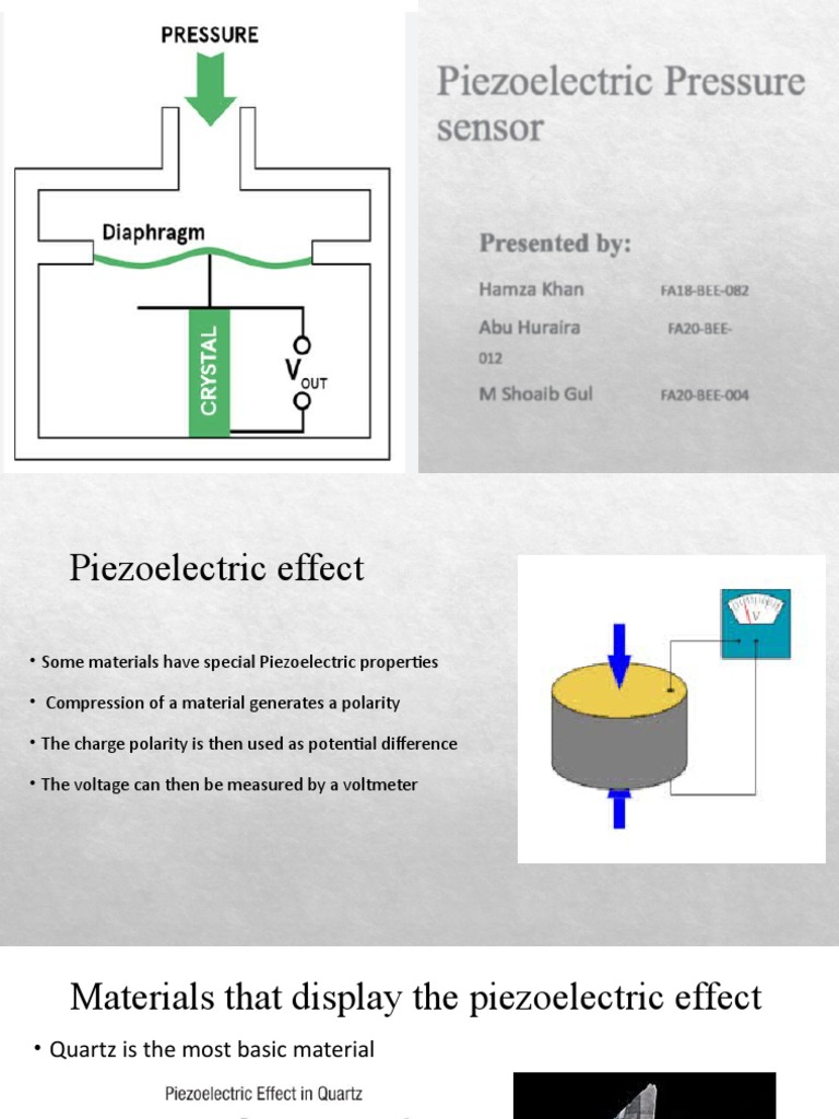 Piezoelectric Pressure Sensor Overview | PDF | Piezoelectricity | Voltage
