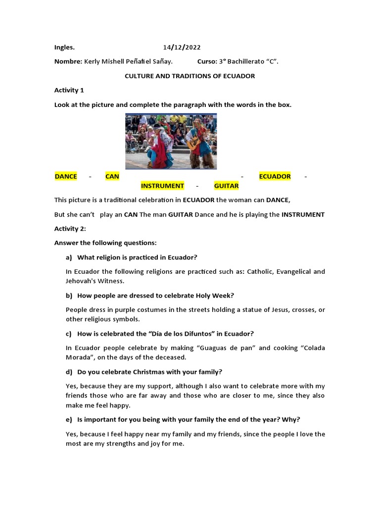 Ecuador's Culture and Religions | PDF