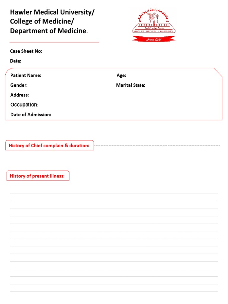 Case Template (Urology & Nephrology) | PDF | Social Programs | Medicine