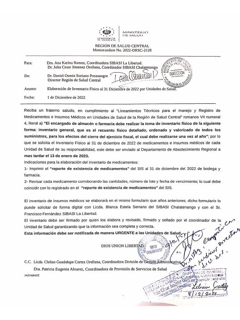 Elaboración de Inventario Fisico Al 31 de Dic. | PDF Elaboración de Inventario Fisico Al 31 de Dic. | PDF