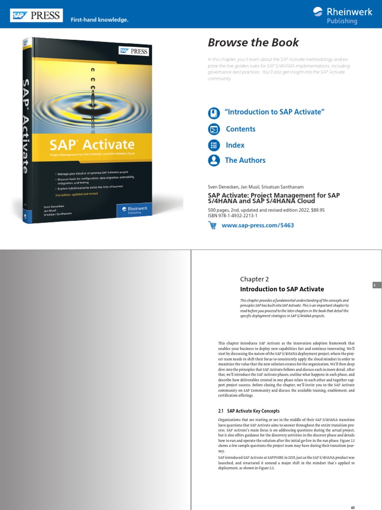Reading Sample Sap Press Sap Activate | PDF | Agile Software Development | Project Management
