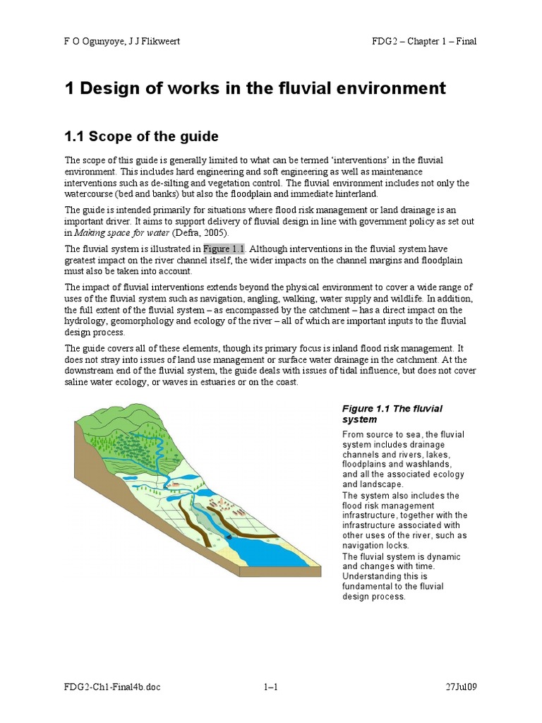 Fluvial Design Guide Overview | PDF | River | Flood