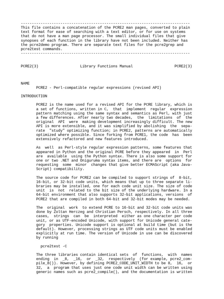 Pcre 2 Pdf Parameter Computer Programming Subroutine 3622