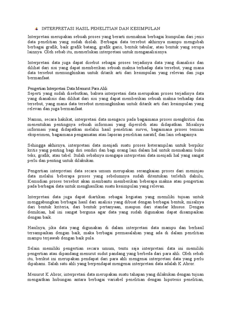 Resume Interpretasi | PDF