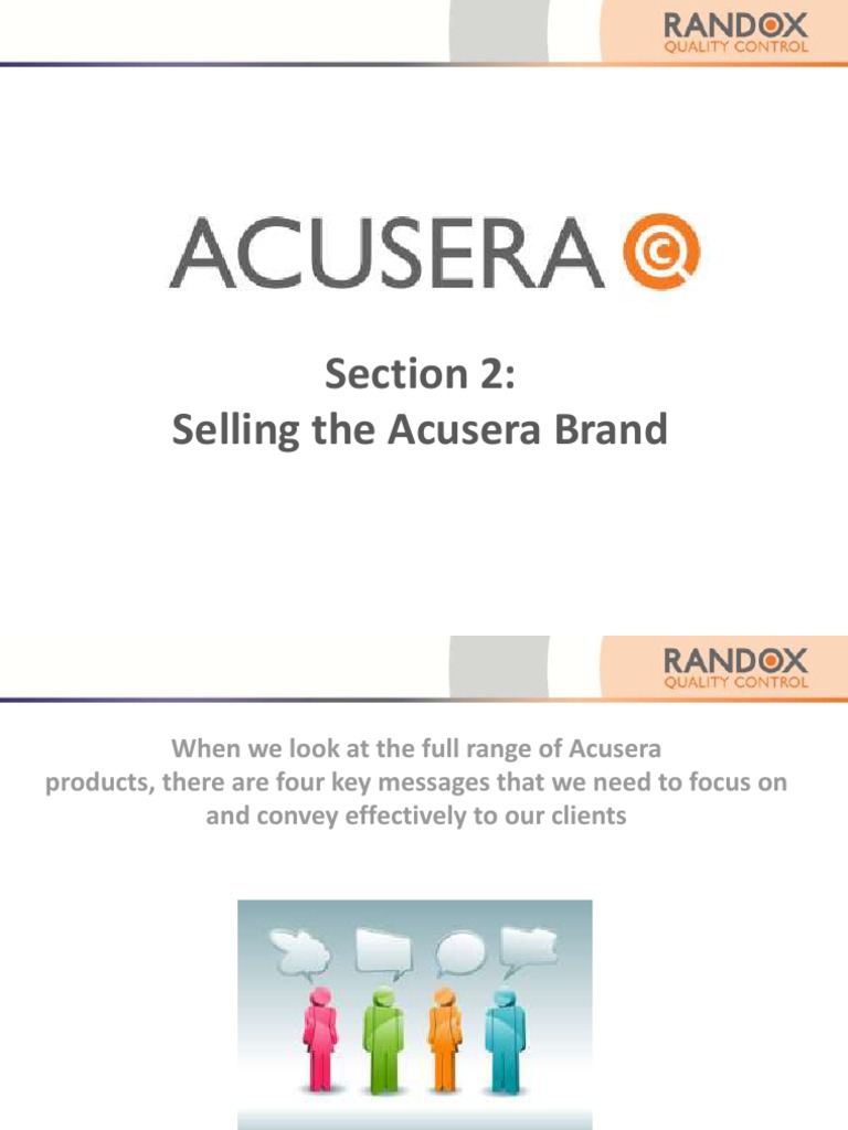 Acusera Products RIT 2.10 (Online) Revision D Part 2 - Selling The ...