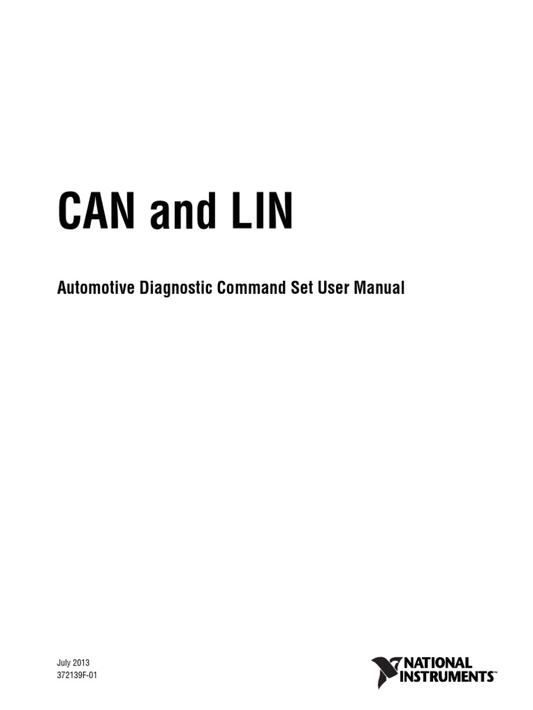 Can and Lin: Automotive Diagnostic Command Set User Manual | PDF ...