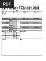 Godbound Character Sheets | PDF