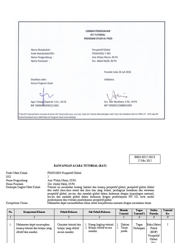 RATSAT - PDGK4303 Universitas Terbuka | PDF