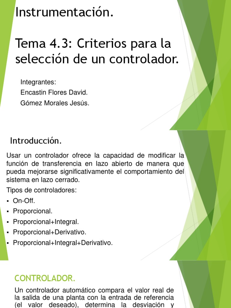Unidad4 - Seleccion de Controlador 4.3 | PDF