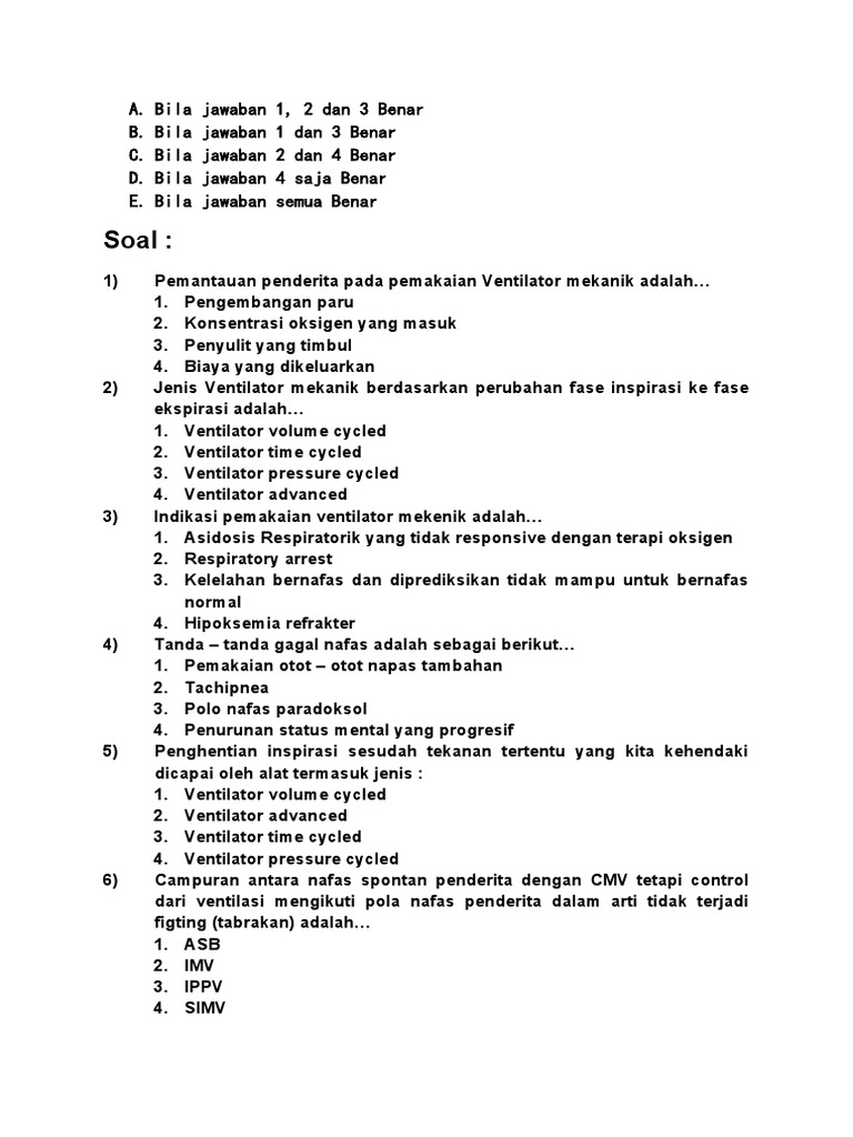Panduan Lengkap Ventilator Mekanik | PDF