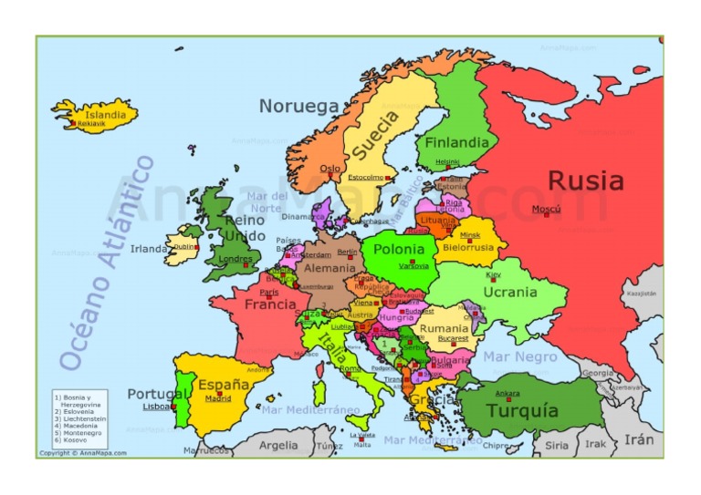 Mapa de Europa | PDF