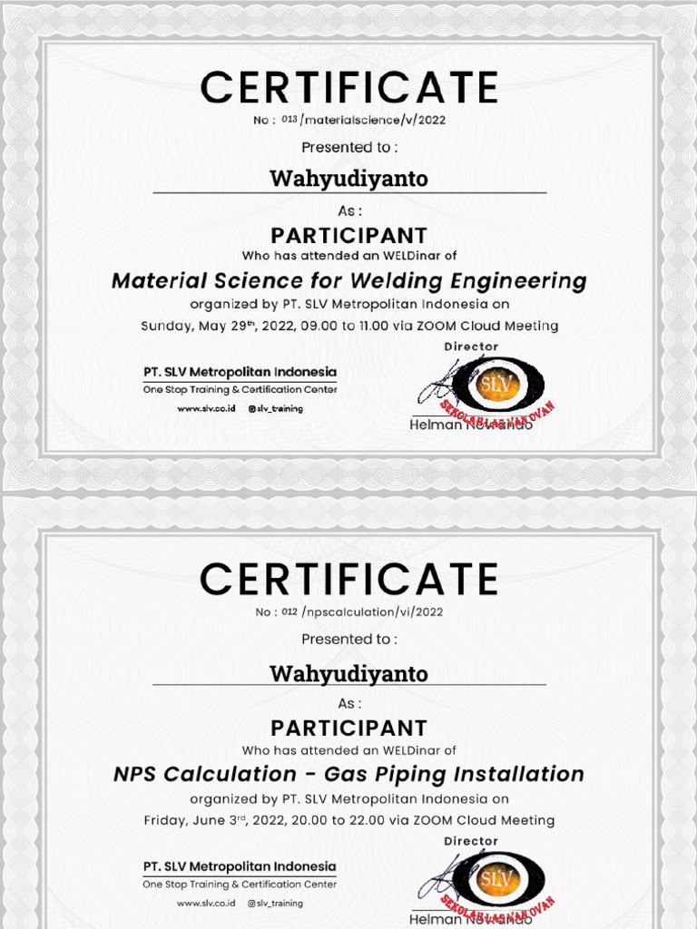 All Certificate Pdf Quality Management Diploma