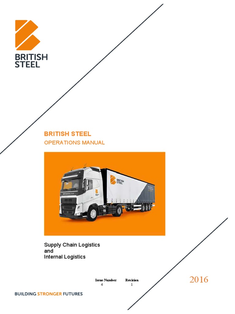 British Steel Logistics Manual | PDF | Crane (Machine) | Warehouse
