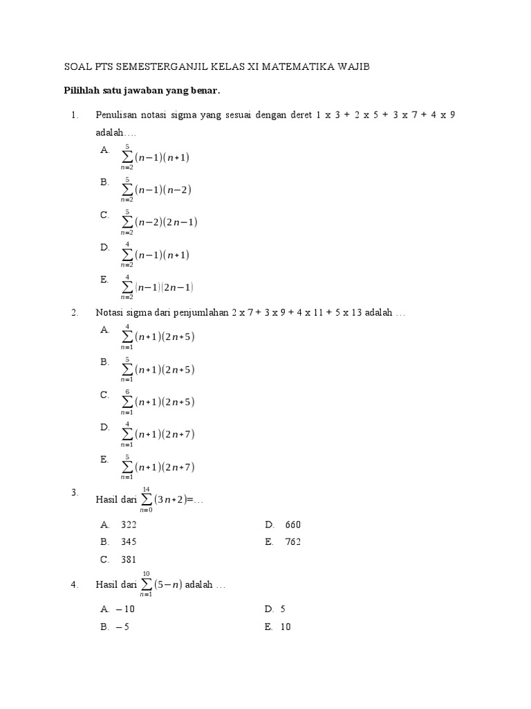 Soal Pts Kelas 11 - Revisi | PDF