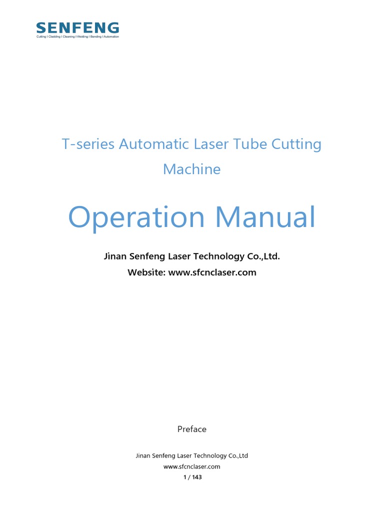 T-series Automatic Laser Tube Cutting Machine Operation Manual | PDF ...