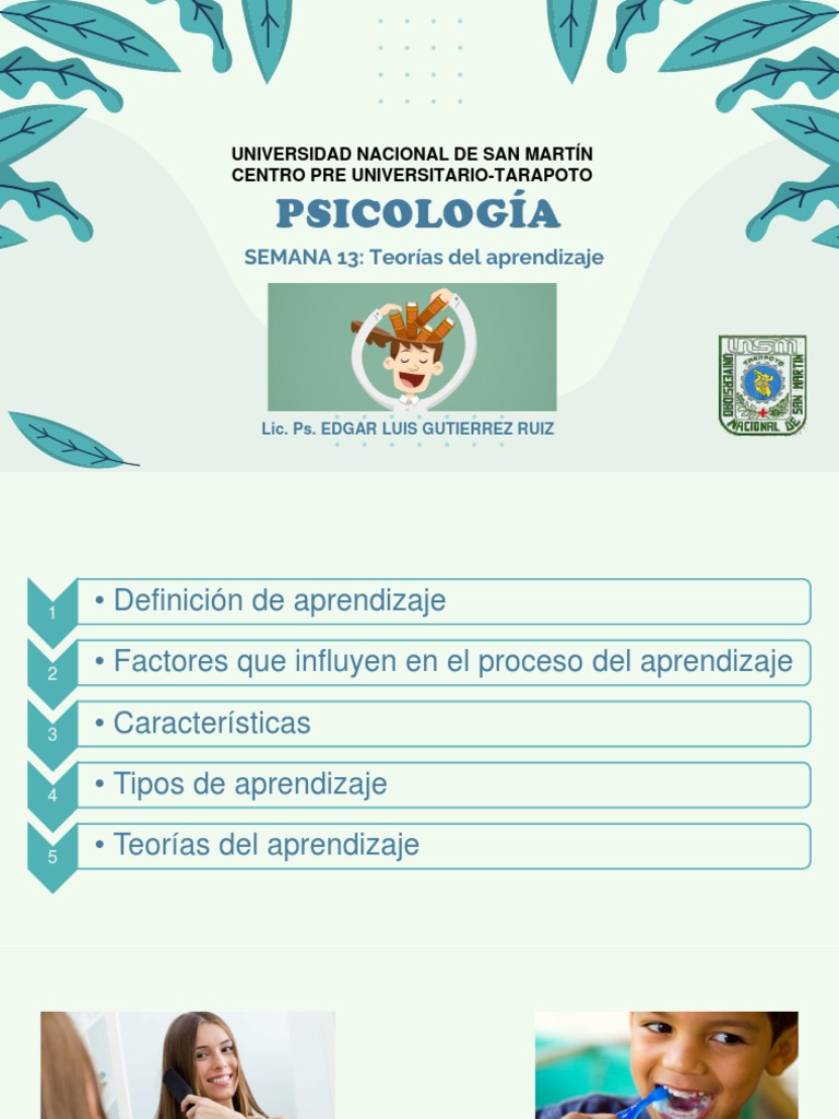 Semana 13 Teorias Del Aprendizaje | Descargar gratis PDF | Aprendizaje | Reforzamiento