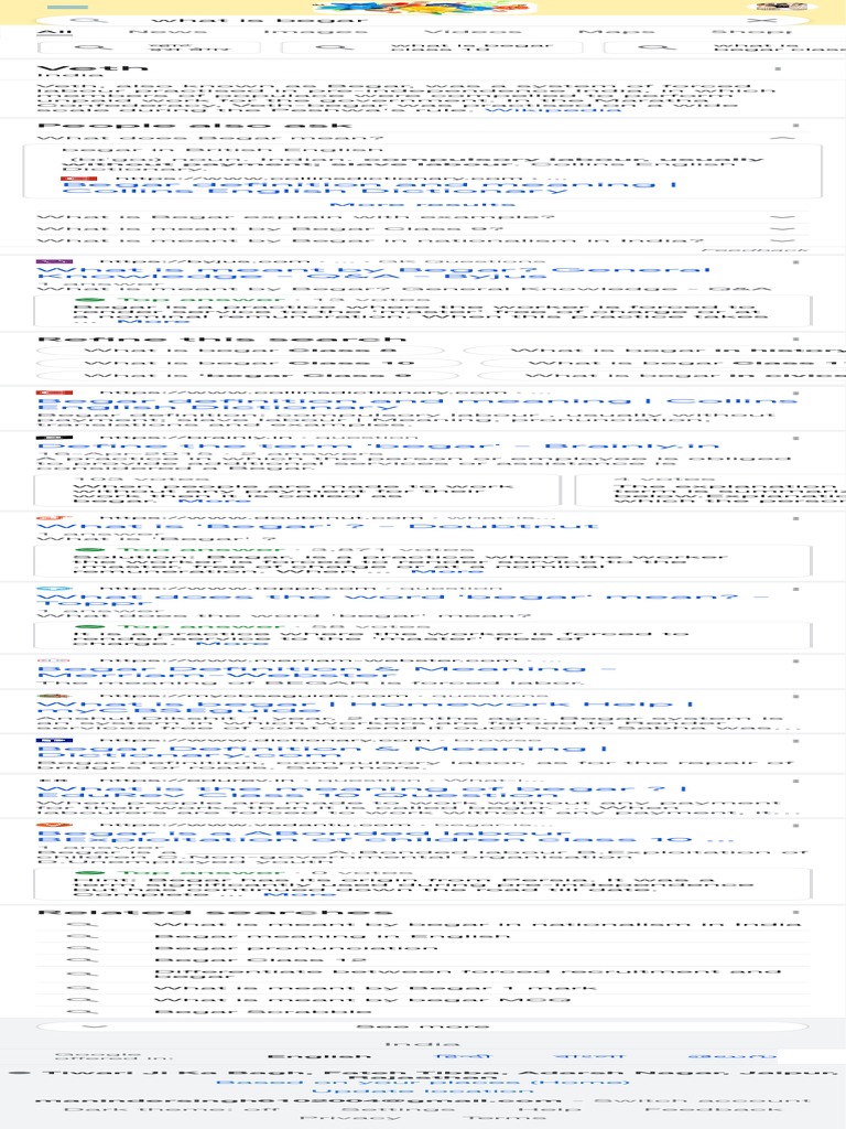 What Is Begar - Google Search | PDF | Employment | Business Ethics