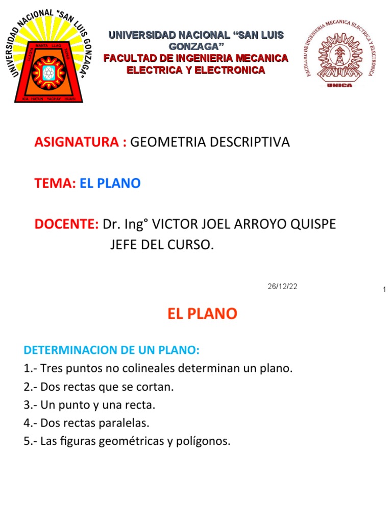 EL PLANO Geo, M | PDF | Geometria plana) | Perpendicular