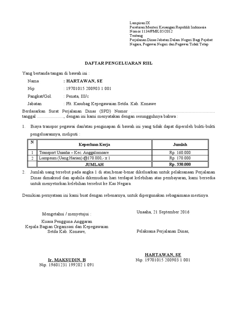 Rincian Rill 9 JUTA | PDF | Pengelolaan Keuangan & Uang