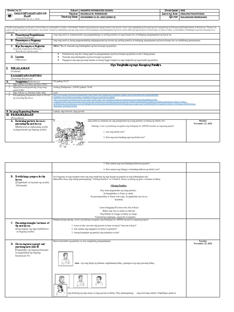 DLL Ap Q2 Week3 | PDF