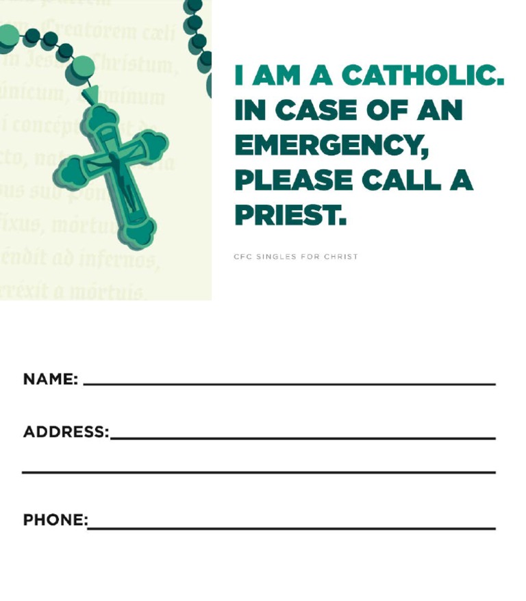 Catholic Id Card | PDF