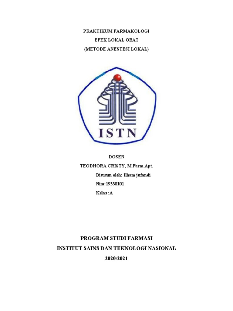 Efek Bius Lokal pada Praktikum Farmakologi | PDF
