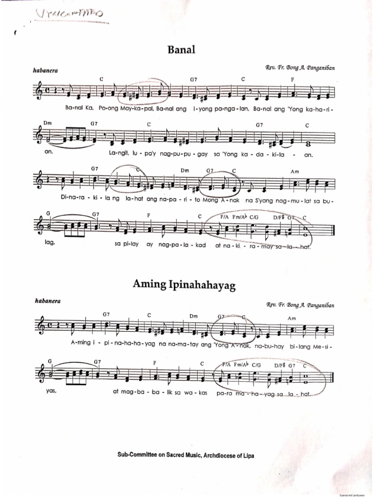 Banal at Anamnesis (Himig Pasyon) | PDF