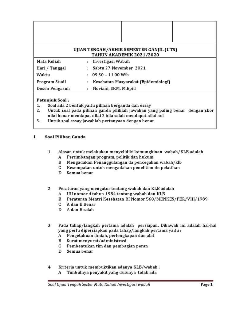 UTS Investigasi - SELLI PERTIWI - NPM - 215130041P | PDF